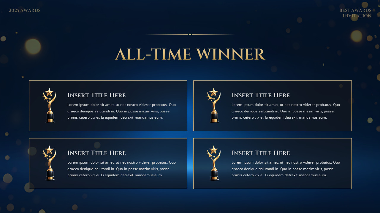 Best Awards Invitation template design