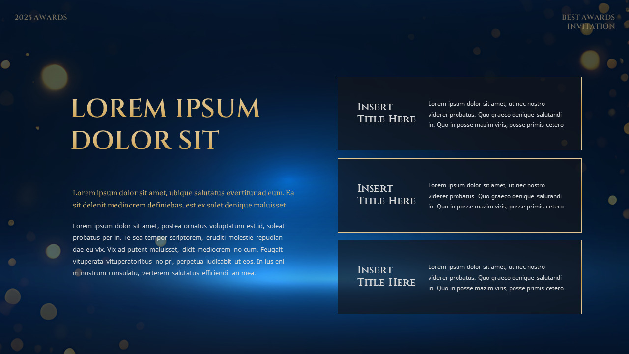 Best Awards Invitation template design