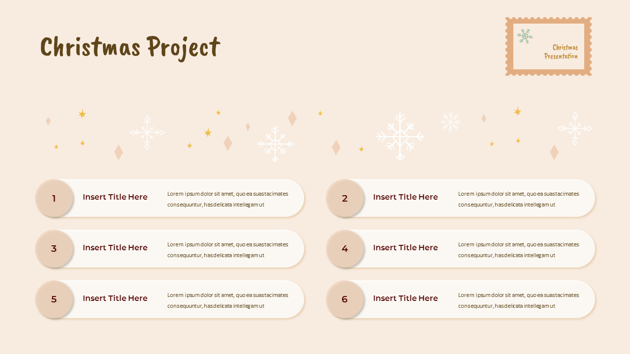 Happy Christmas template google slides