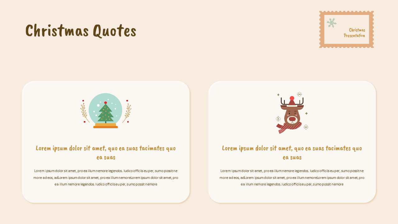 Happy Christmas template google slides