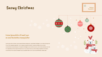Happy Christmas template google slides
