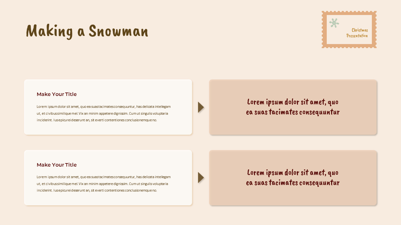 Happy Christmas template google slides