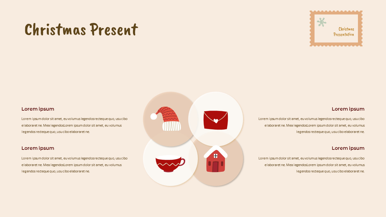 Happy Christmas template google slides