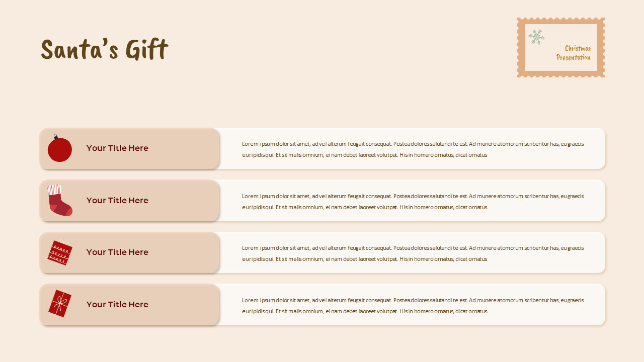 Happy Christmas template google slides