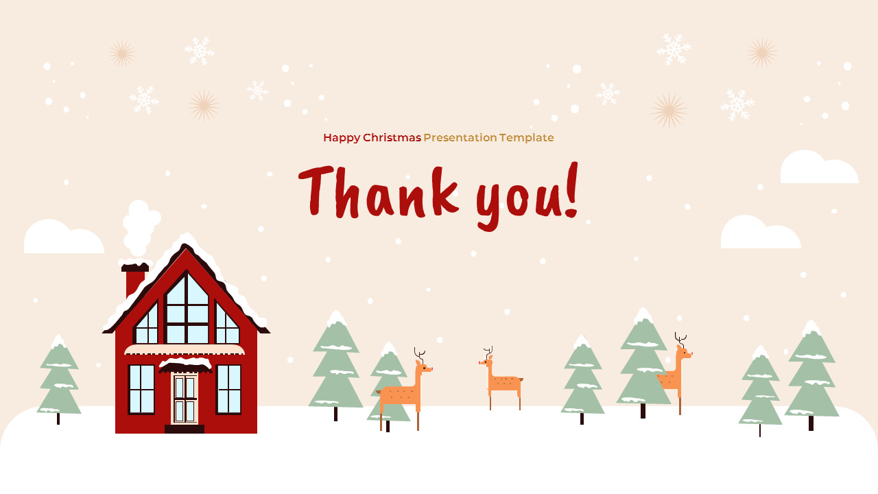 Happy Christmas template google slides