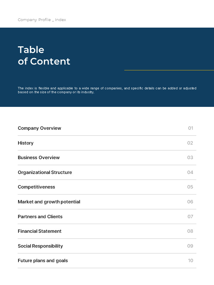 Company Profile PPT Background