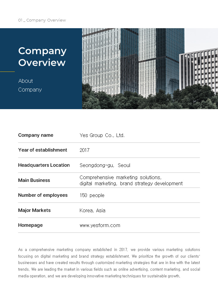 Company Profile PPT Background