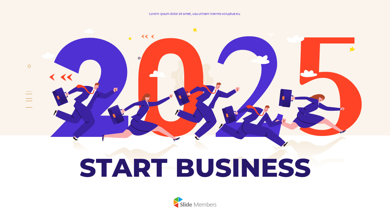2025 Start Business Template slide design