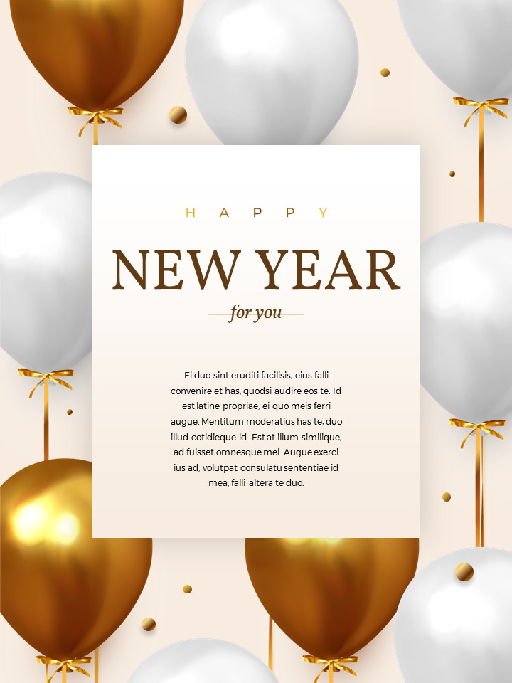 New Year Theme Design Package presentation slides ppt