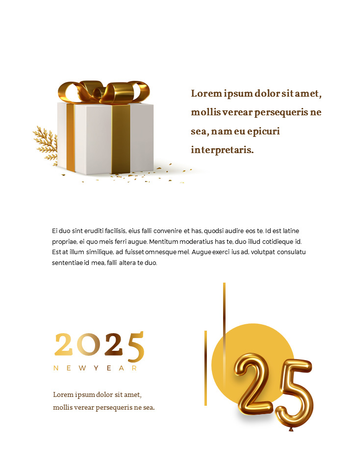 New Year Theme Design Package presentation slides ppt