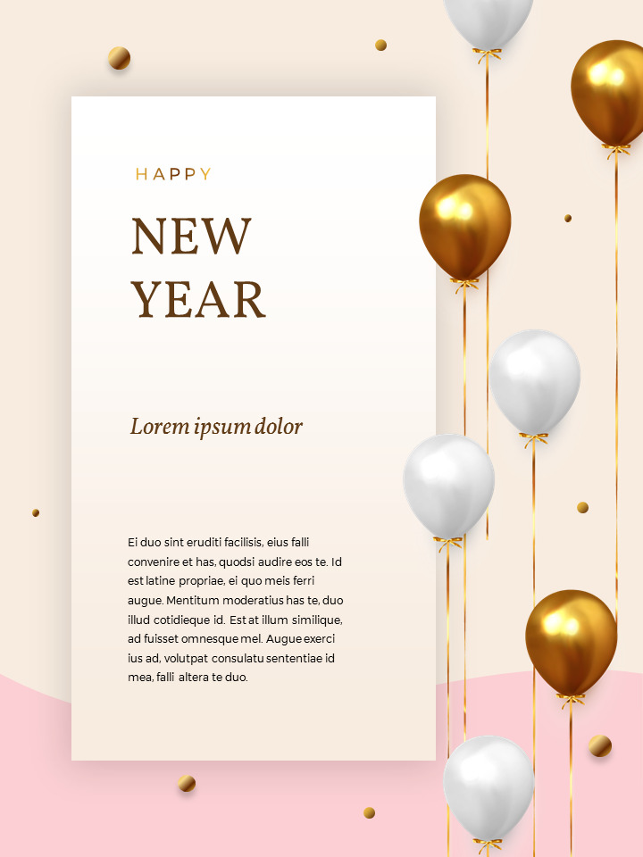 New Year Theme Design Package presentation slides ppt