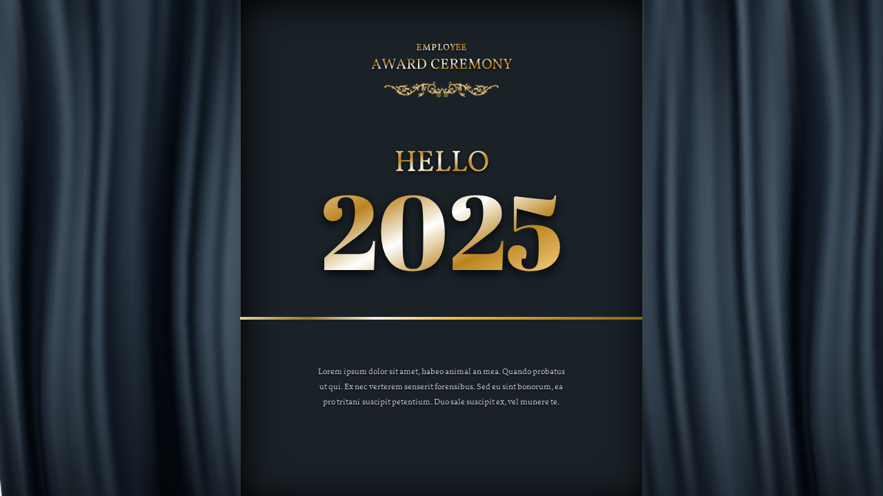 Employee Award Ceremony powerpoint presentation sample download