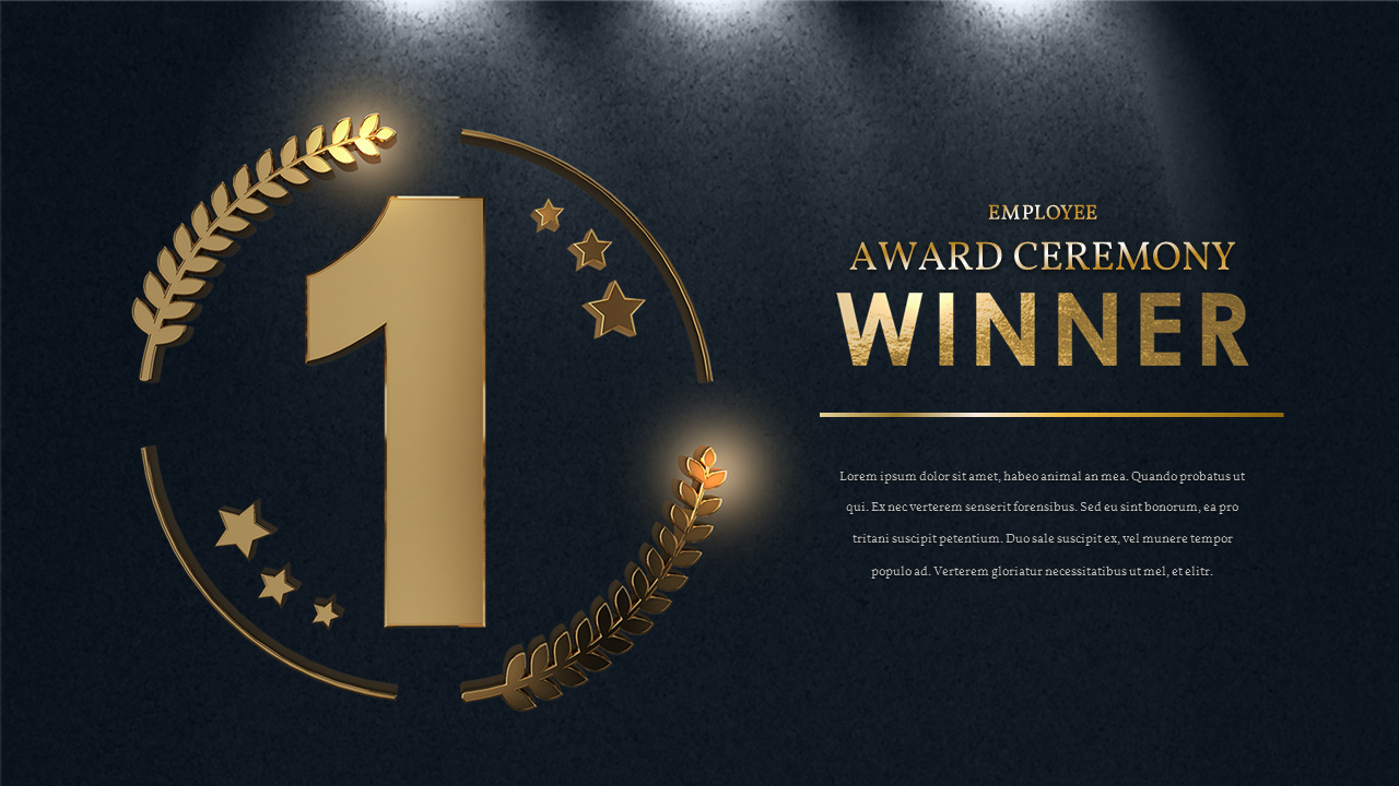 Employee Award Ceremony powerpoint presentation sample download