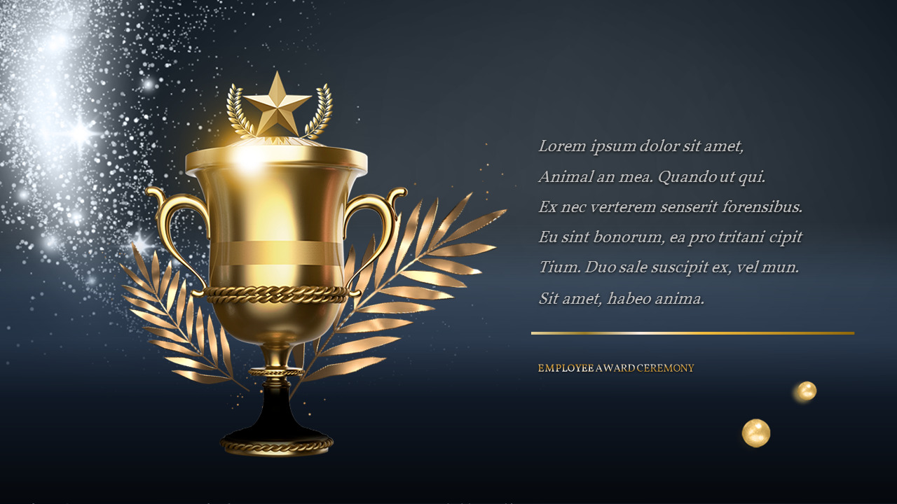 Employee Award Ceremony powerpoint presentation sample download