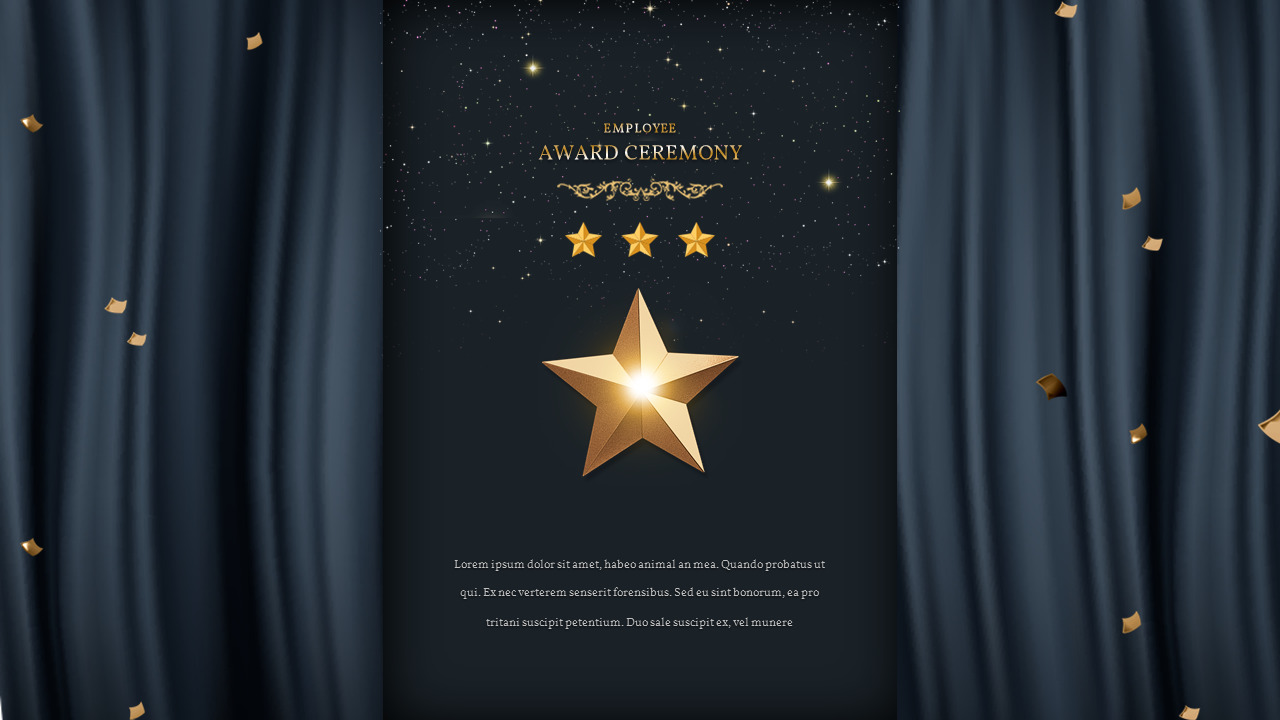 Employee Award Ceremony powerpoint presentation sample download
