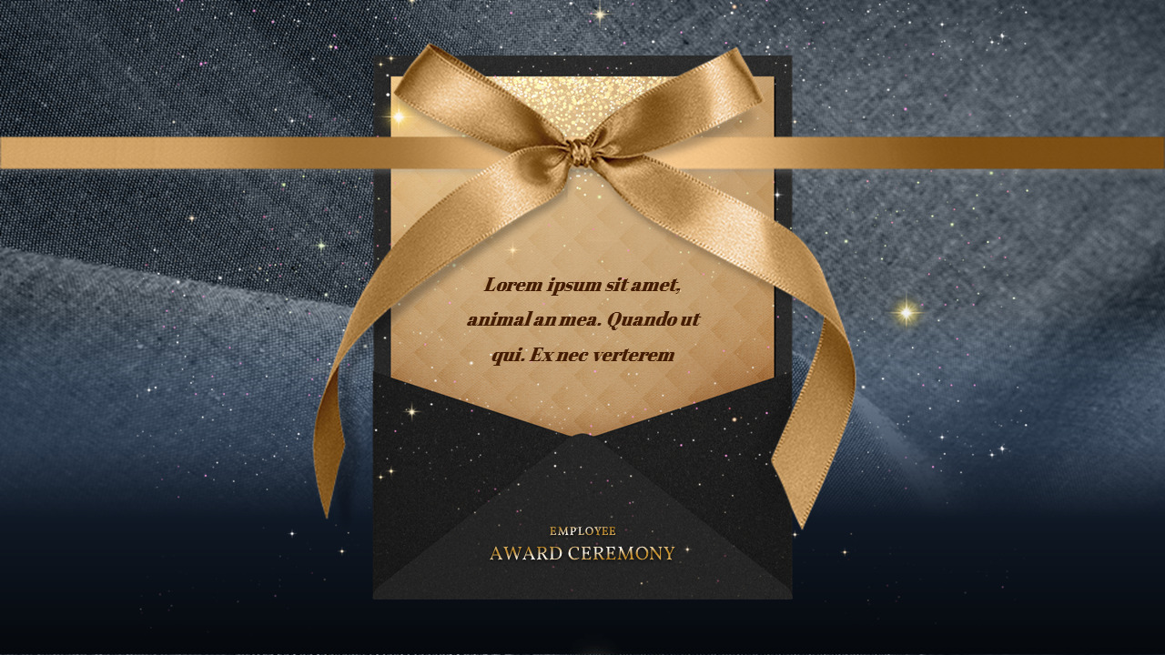 Employee Award Ceremony powerpoint presentation sample download