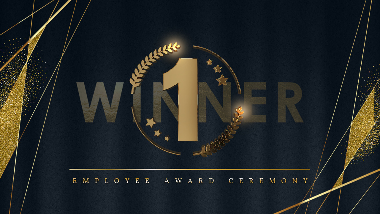 Employee Award Ceremony powerpoint presentation sample download