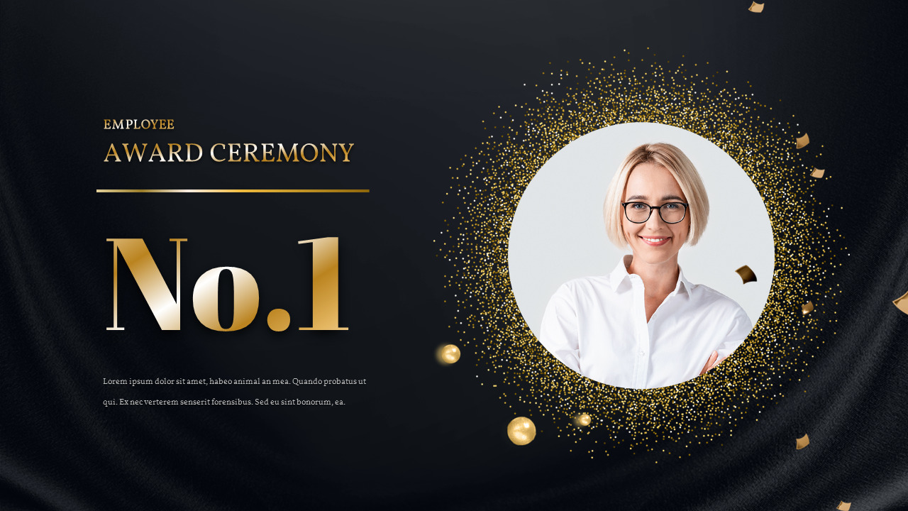 Employee Award Ceremony powerpoint presentation sample download