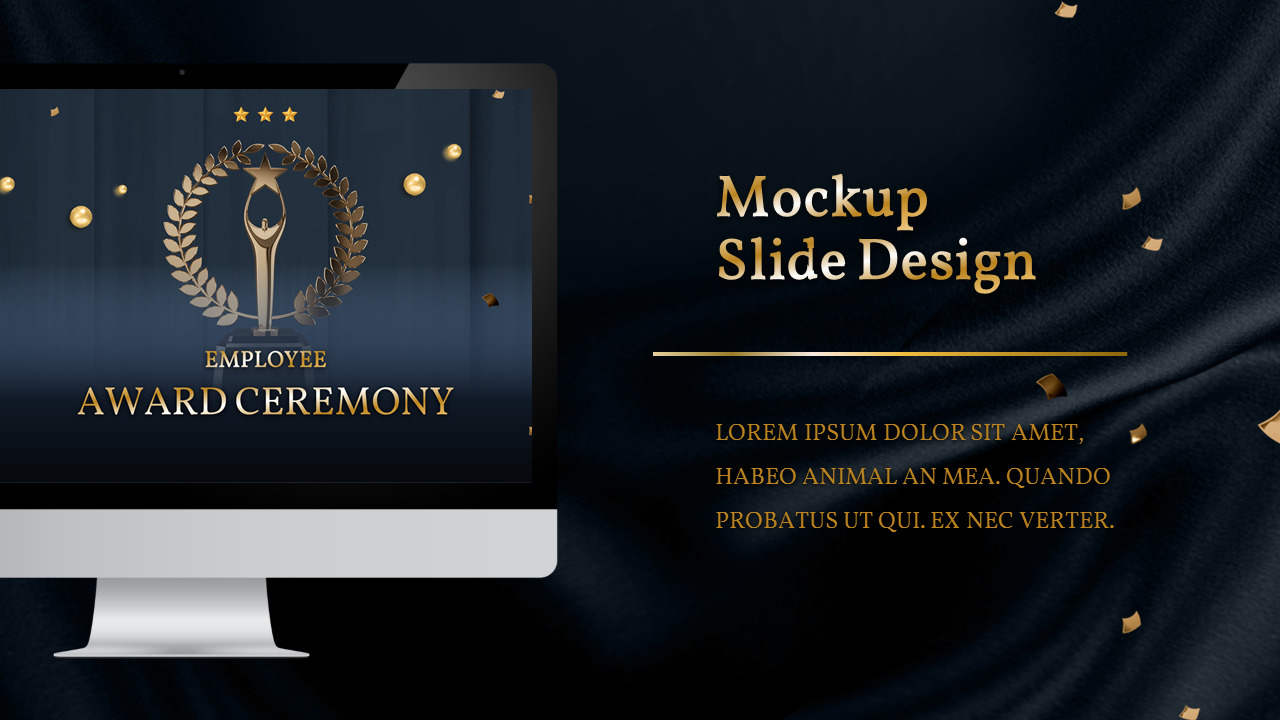 Employee Award Ceremony powerpoint presentation sample download