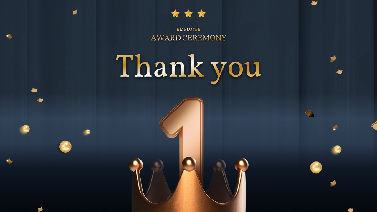 Employee Award Ceremony powerpoint presentation sample download