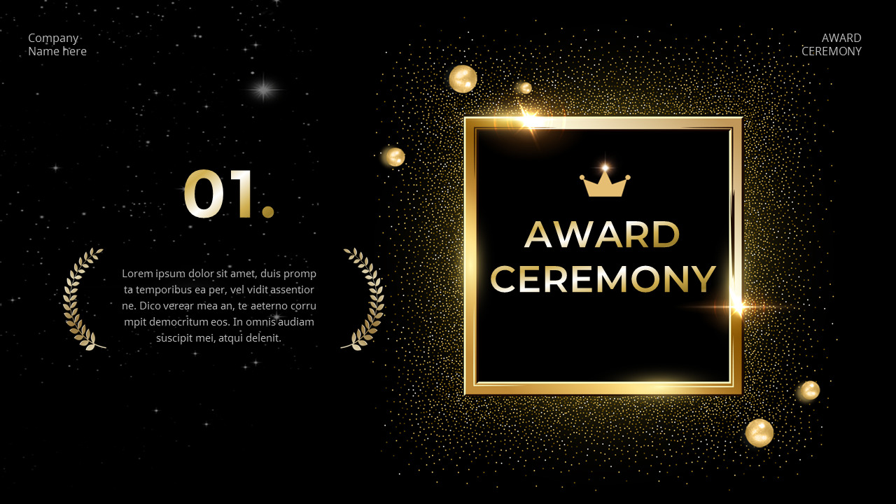 2025 Best Awards computer ppt background