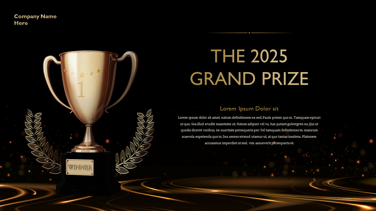 The 2025 Best Awards Presentation PowerPoint Templates Design