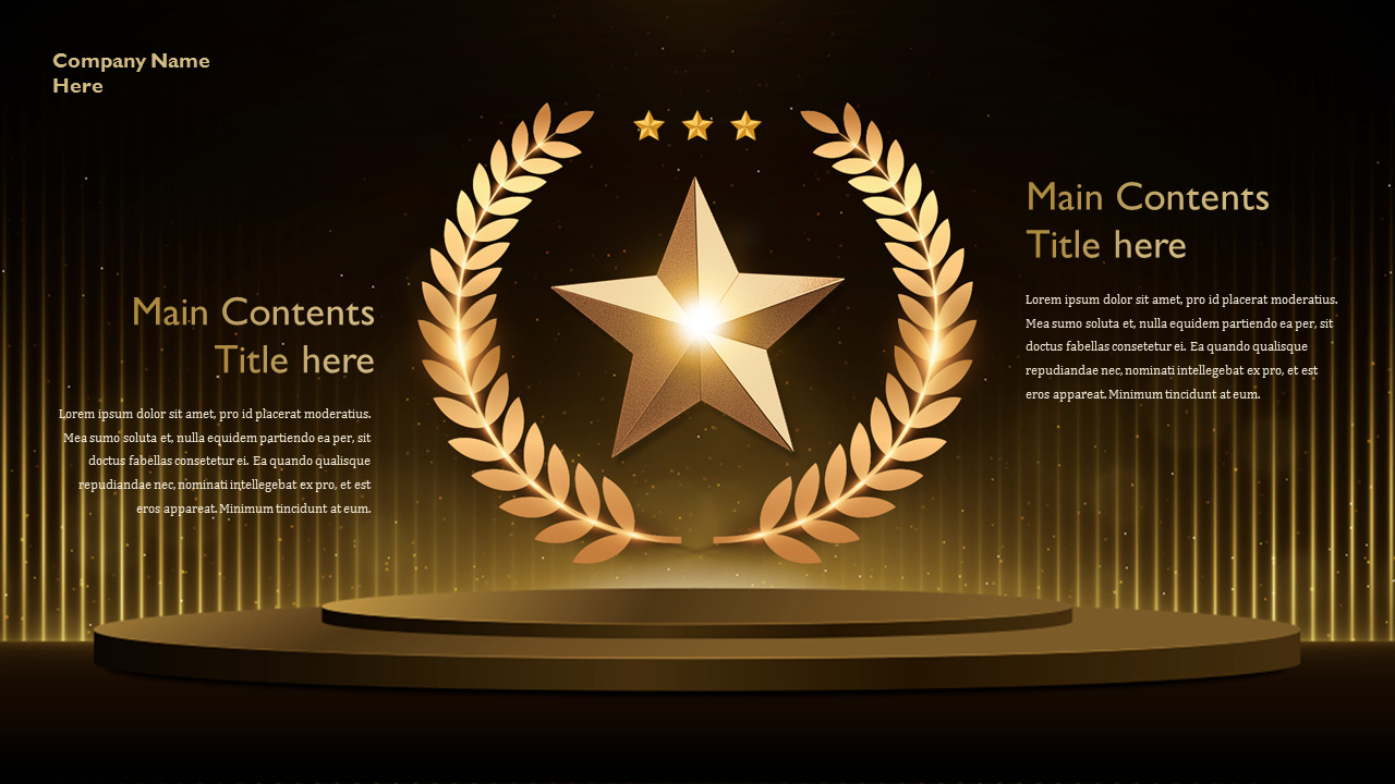 The 2025 Best Awards Presentation PowerPoint Templates Design
