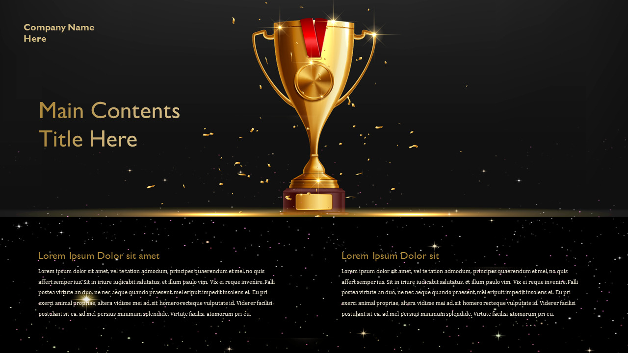 The 2025 Best Awards Presentation PowerPoint Templates Design
