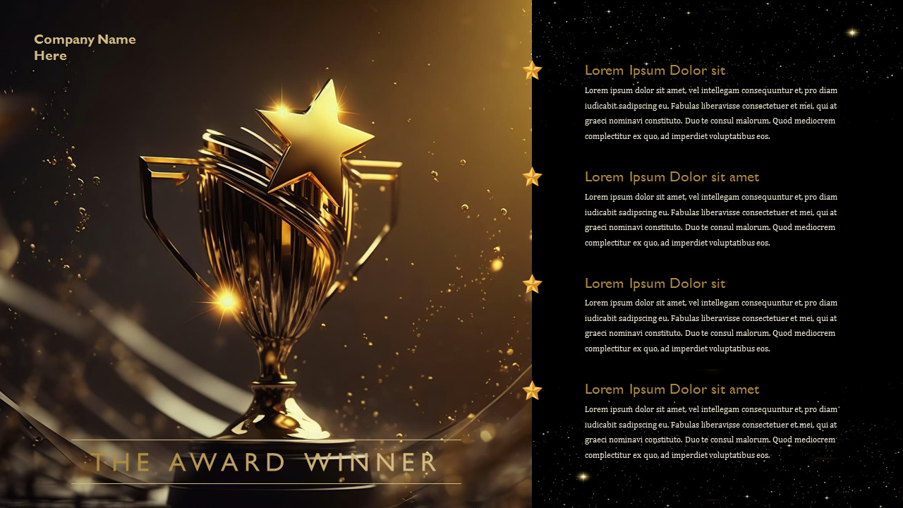 The 2025 Best Awards Presentation PowerPoint Templates Design