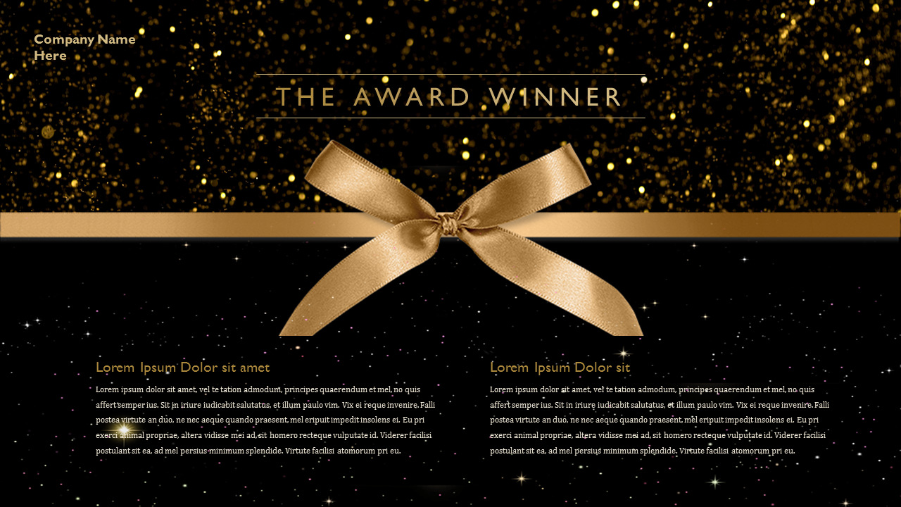 The 2025 Best Awards Presentation PowerPoint Templates Design