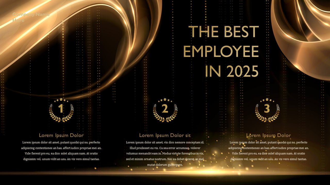 The 2025 Best Awards Presentation PowerPoint Templates Design