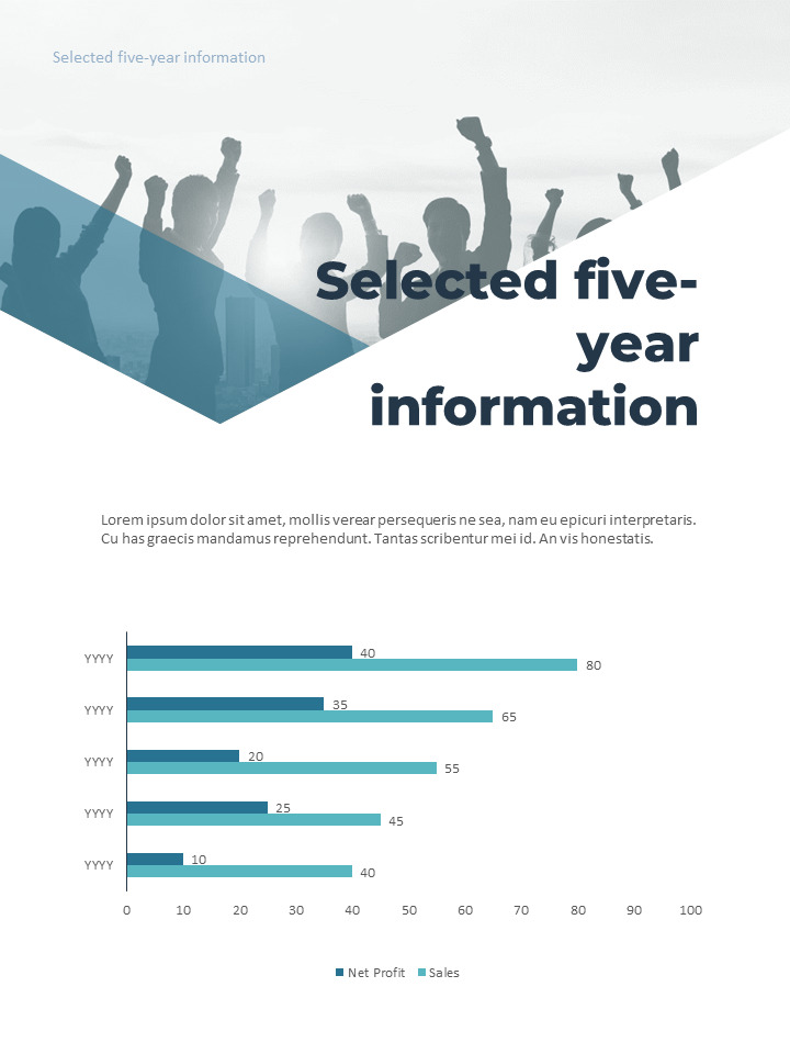 Blue Annual Report Google presentation