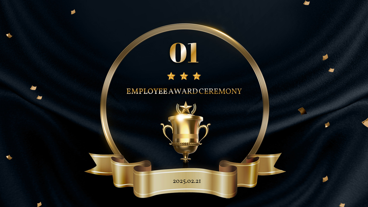 Employee Award Ceremony Google Presentation Templates