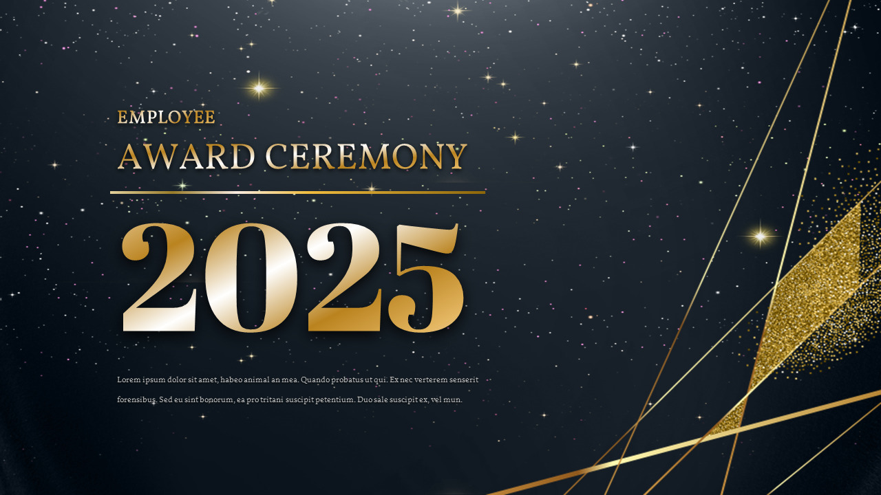 Employee Award Ceremony Google Presentation Templates