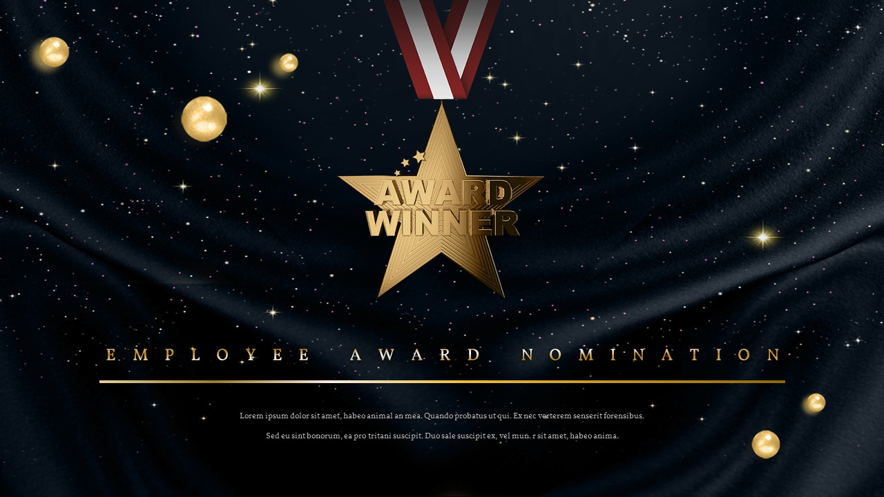 Employee Award Ceremony Google Presentation Templates