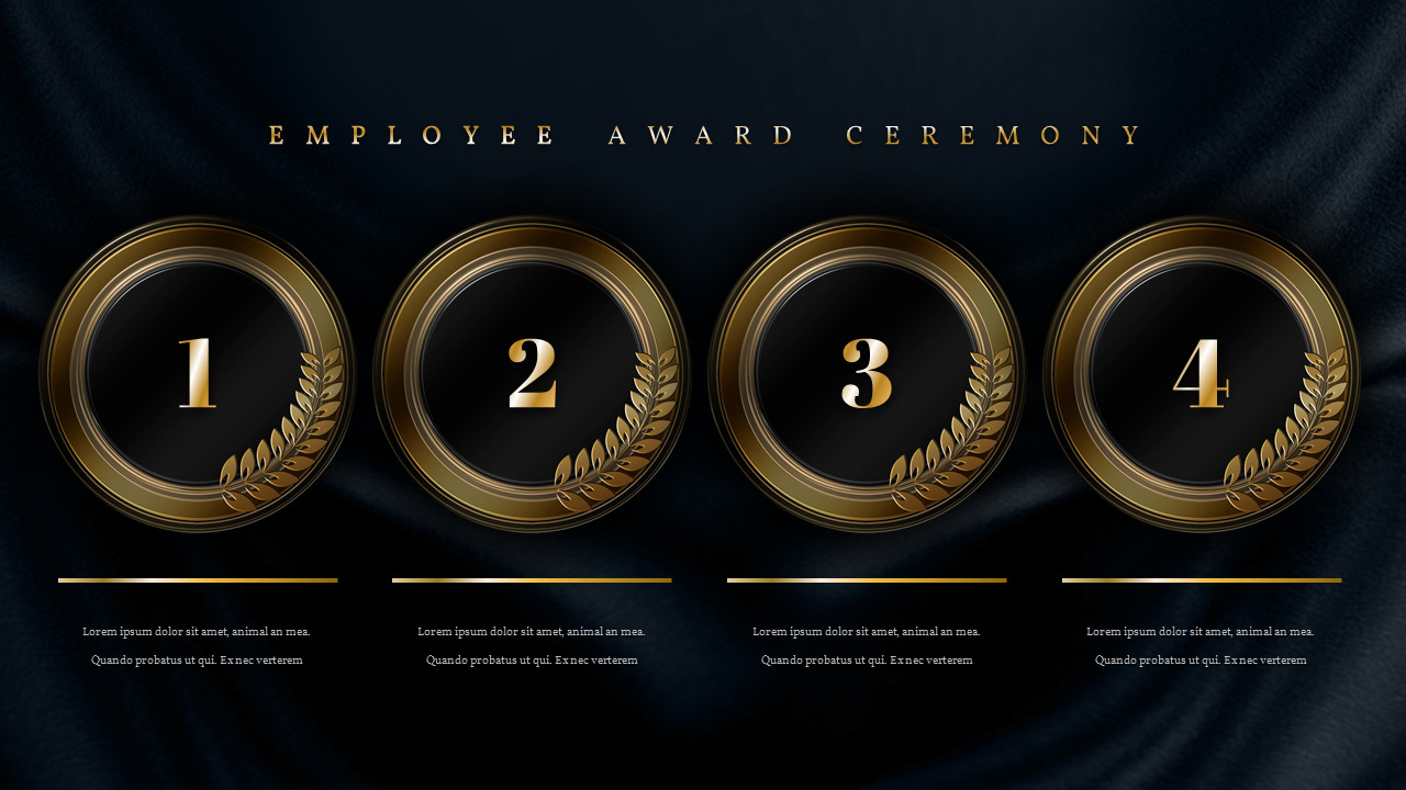 Employee Award Ceremony Google Presentation Templates