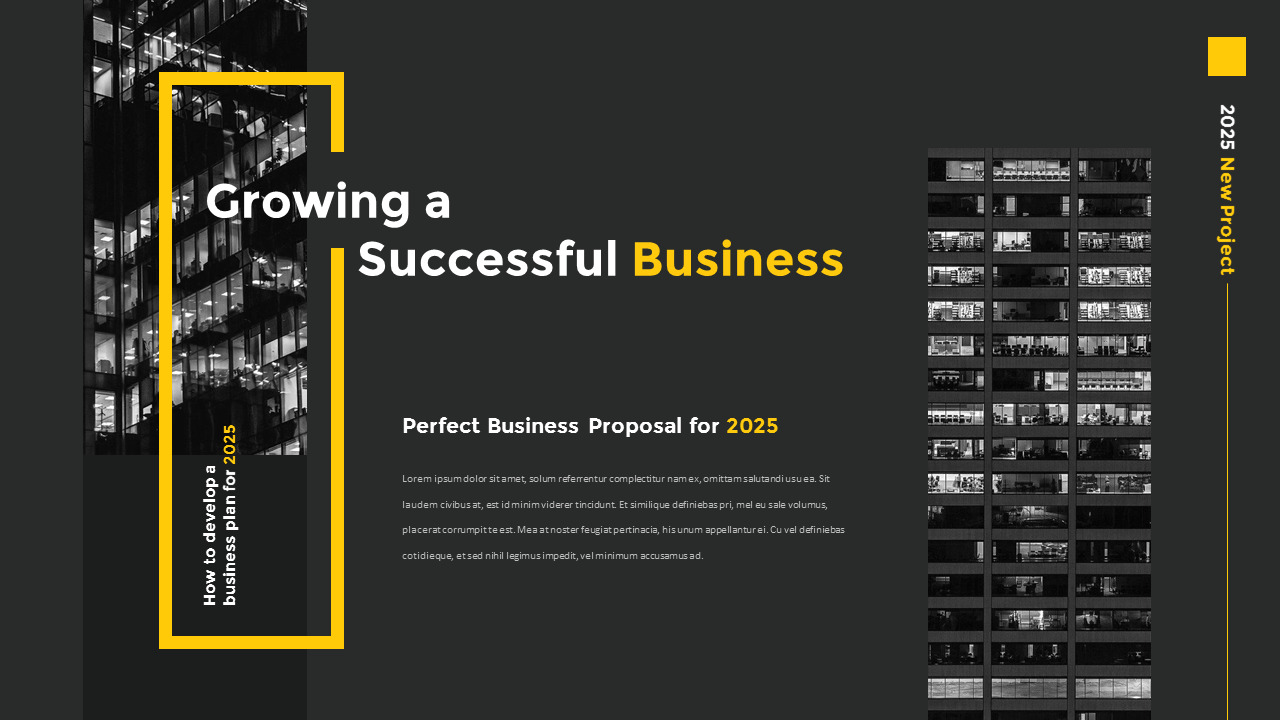 Growing a Successful Business 2025 google google slides template