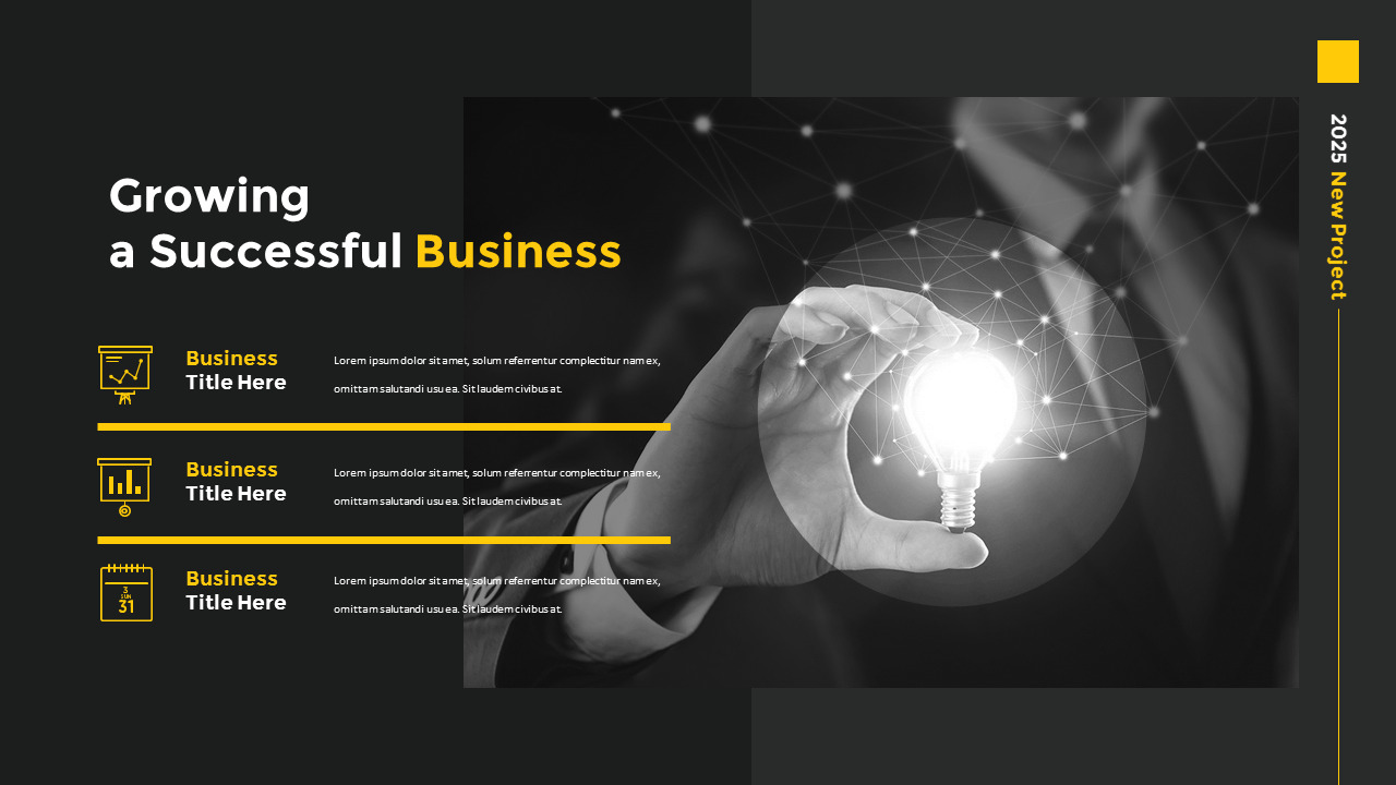Growing a Successful Business 2025 google google slides template