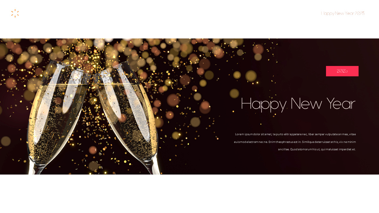 Happy New Year 2025 professional presentation