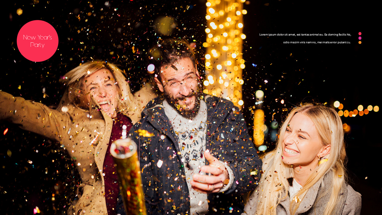 Happy New Year 2025 professional presentation