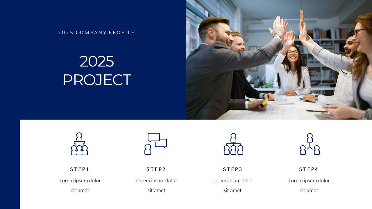 2025 Company Profile Creative Google Slides