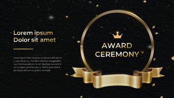 2025 Best Awards Google Slides Template Design