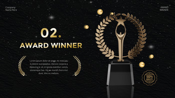 2025 Best Awards Google Slides Template Design