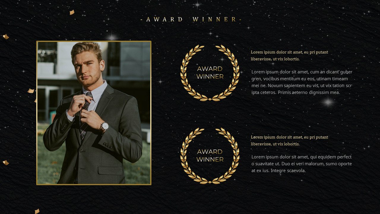 2025 Best Awards Google Slides Template Design