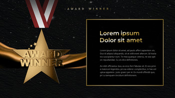2025 Best Awards Google Slides Template Design