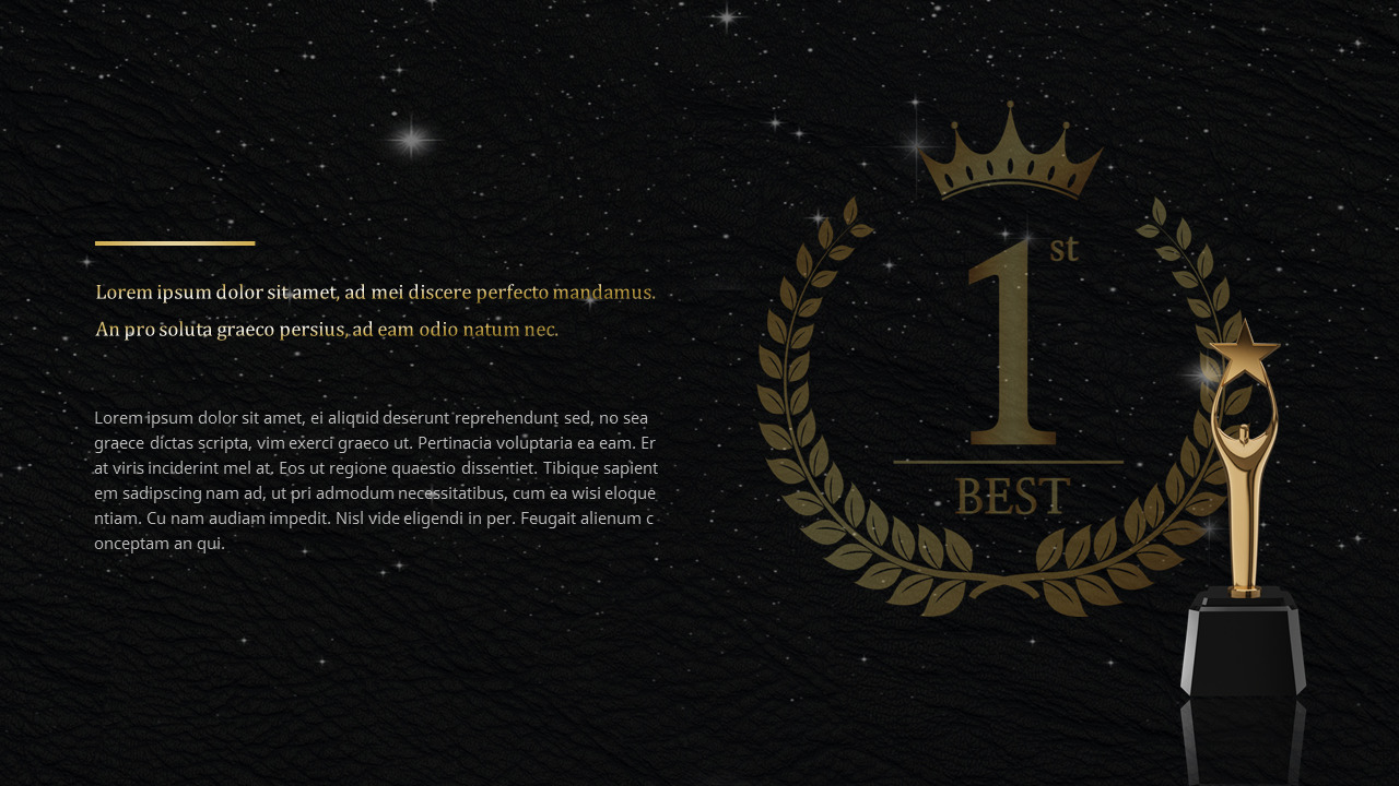 2025 Best Awards Google Slides Template Design
