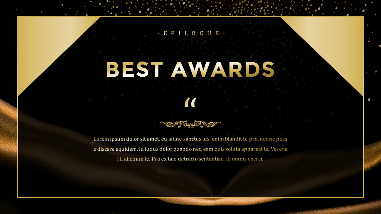 2025 Best Awards Google Slides Template Design