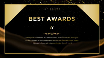 2025 Best Awards Google Slides Template Design