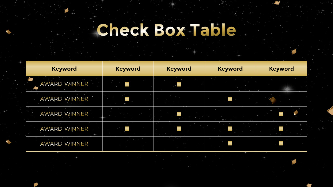 2025 Best Awards Google Slides Template Design