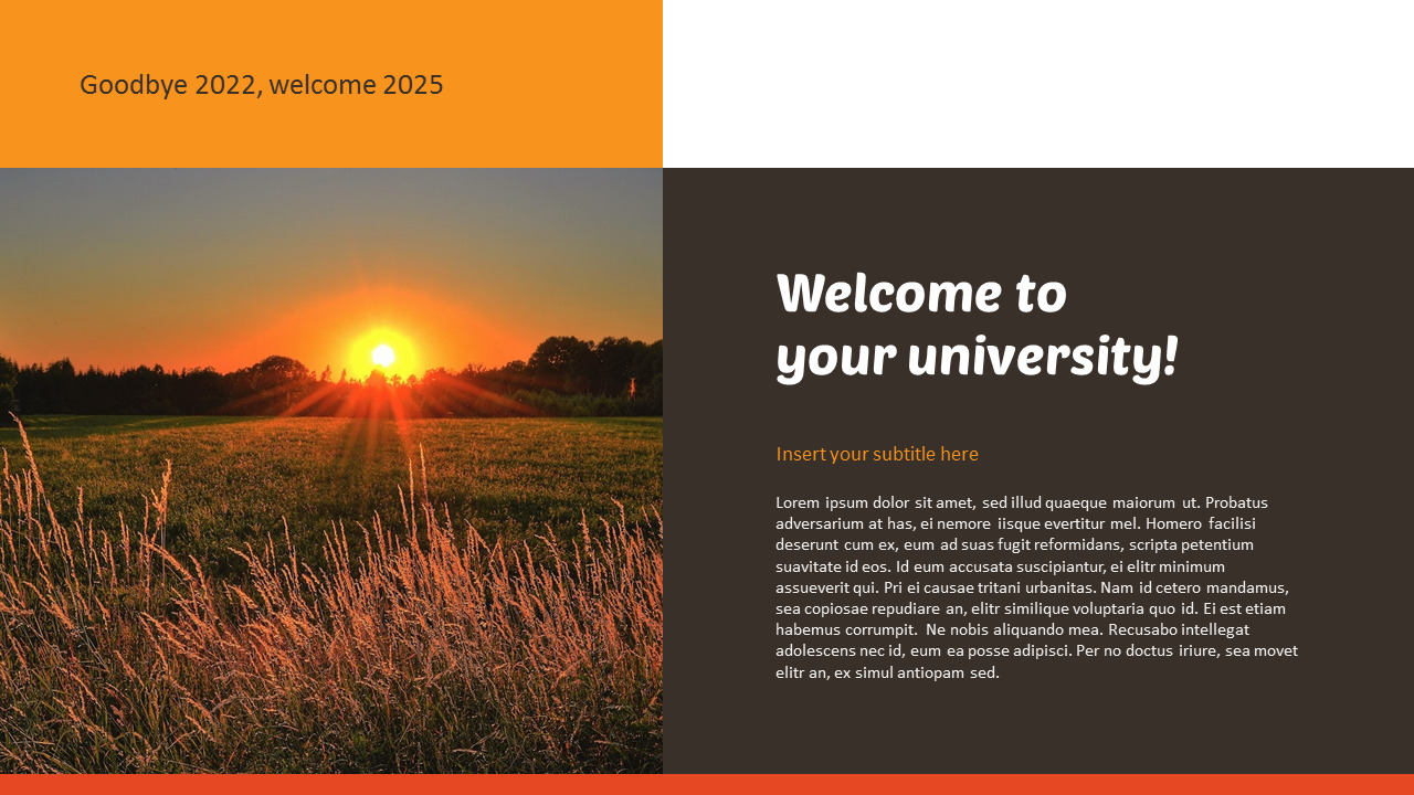 WELCOME 2025 Creative Google Slides